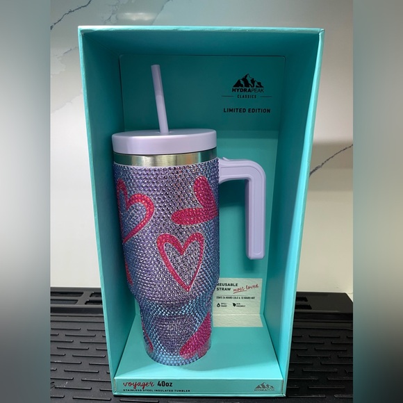 Hydrapeak | Dining | Hydrapeak Voyager 4oz Bling Outline Hearts With ...